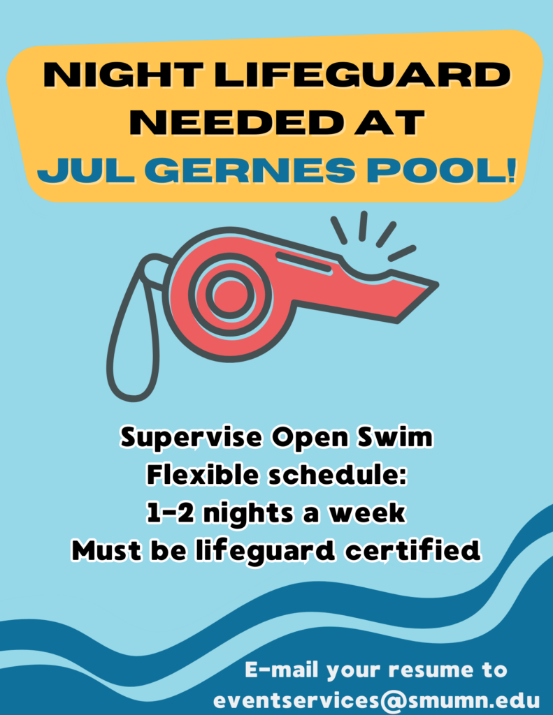 Hiring Poster Night Lifeguard – Saint Mary's Today